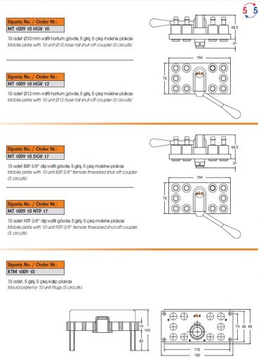 MT 1009 10 Serie Multi Quick Coupling – EBS Quick Couplings